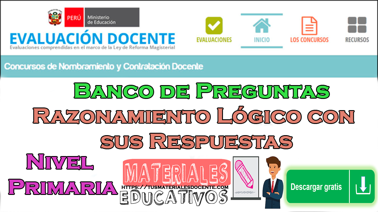 Banco de Preguntas Razonamiento Lógico con sus Respuestas - Nivel ...